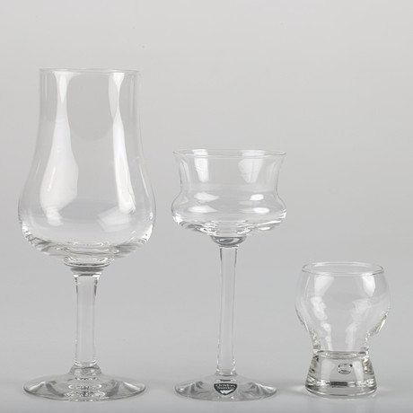 LIQUEUR GLASS M. M., 21 parts, incl. a. Orrefors. Glass - Tableware ...