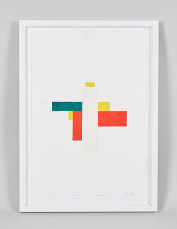 CAROLUS ENCKELL. "Ikon", daterad 2008, olja och blandteknik collage ...