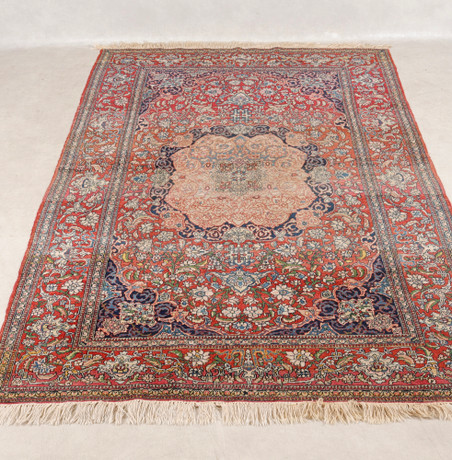MATTA, orientalisk handknuten, Isfahan, Antik. Mattor & Textil - Mattor ...