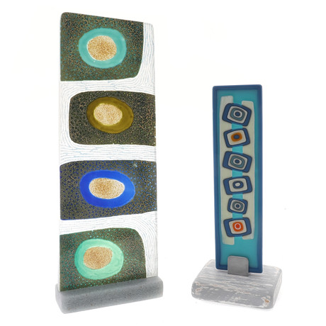 ATTRIBUTED TO DAVID PASCOE (20TH / 21ST CENTURY). ETT GLAS OBELISK, MED ...
