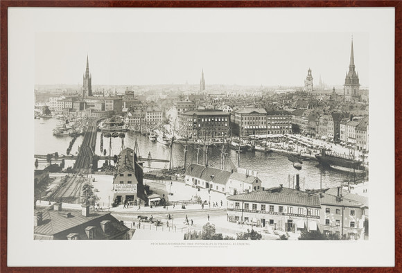 FRANS G KLEMMING. EFTER. "STOCKHOLM omkring 1900",efter fotografi ...