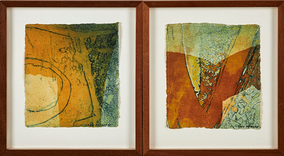 LARS RYLANDER. Kompositioner, 2 st, färgetsningar, signerade. Konst ...