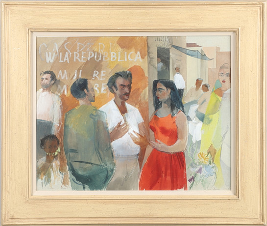 FRANK JOSEPH ARCHER, RWS (1912-1995). STREET IN ROMA. Art - Drawings ...