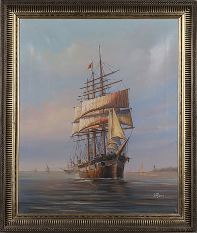 JOHN AMBROSE. Oil on canvas, signed. Art - Paintings - Auctionet