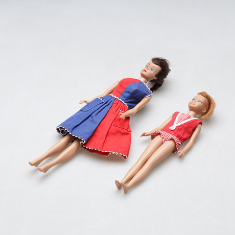 LEKSAKER, 2 st, Barbie-dockor, bl a Midge, 1900-tal. Leksaker ...