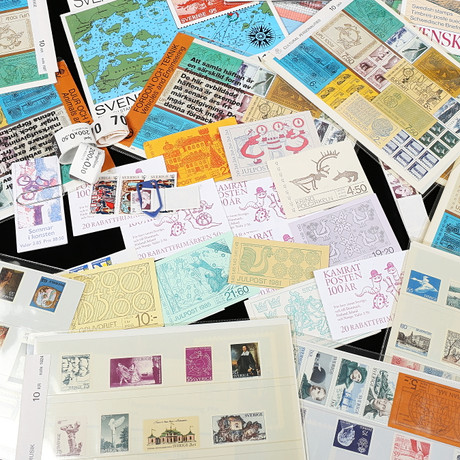 STAMPS, A Collection, unstamped, Sweden, 1900/2000s. Nominal value ...