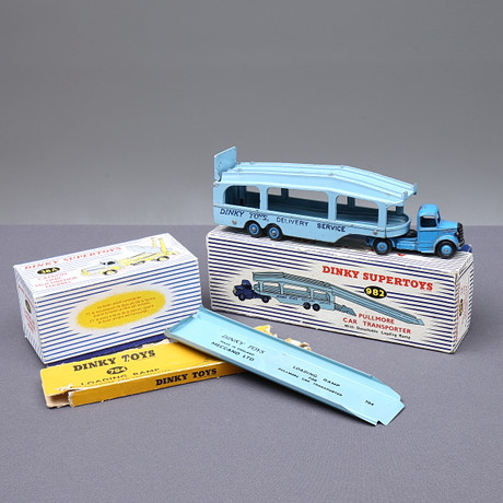DINKY 982 Car Transporter, 794 Loading ramp, original boxes, England ...
