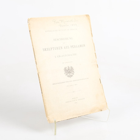 BOOK, Beschreibung der Skulpturen aus Pergamon. Books, Maps ...