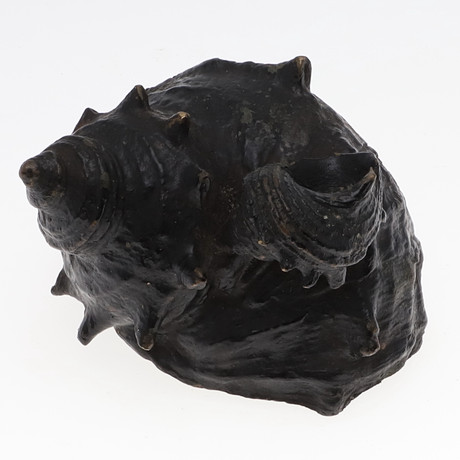 A LACQUERED BRONZE STUDY OF A CONCH SHELL. Miscellaneous ...