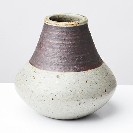 ROLF PALM. VAS, glazed stoneware, bottom marked Palm, Mölle, dated 1964 ...