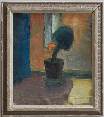 OLOV VIBERG. Oil on canvas, Flower still life, signed and dated 1938 ...