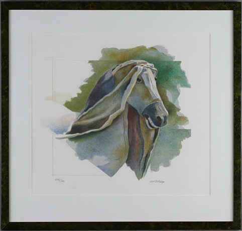 LARS ÖSTLING. Lithography, 208/320, horse, signed. Art - Engravings ...