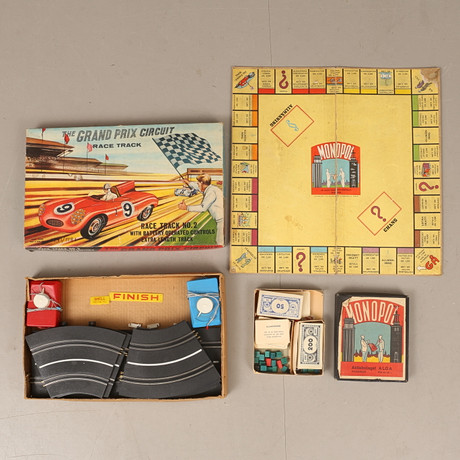 MONOPOLY, board game. CAR TRACK, Grand Prix Circuit. Toys - Toys ...