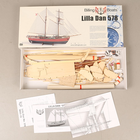 BYGGSATS, båtmodell, "Lilla Dan", Billing Boats. Leksaker - Leksaker ...