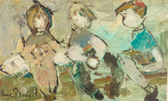 ERIK BRANDT. Oil on Board. Art - Paintings - Auctionet