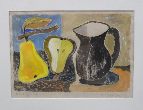 ERIK CEDERBERG. WATERCOLOR, "Still Life", MONOTYPE 1 EX, SIGNED E ...