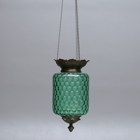 MOONLIGHT SAMPLE, glass and brass, Neo-Renaissance, late 1800s ...
