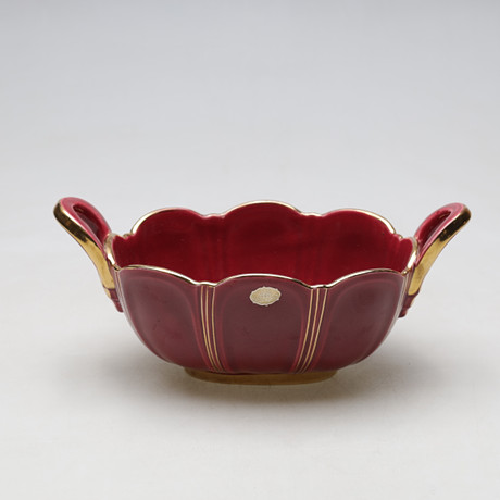 ARTHUR PERCY. jardinjär, ''Röd rubin'', Upsala Ekeby Gefle. Keramik ...