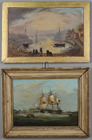 GEORGE WEBSTER (FL.1797-1832). Follower of. A FRIGATE AND OTHER VESSELS ...