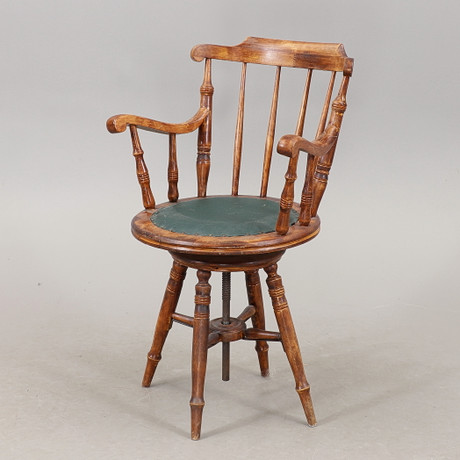 SPINNING CHAIR, wood, circa 19th/20th century. Furniture - Armchairs ...