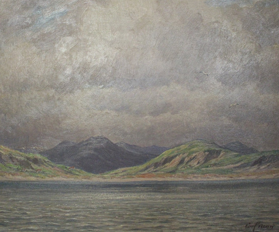 CARL NONN (1876-1949). Oil on panel, On the Norwegian Coast. Art ...