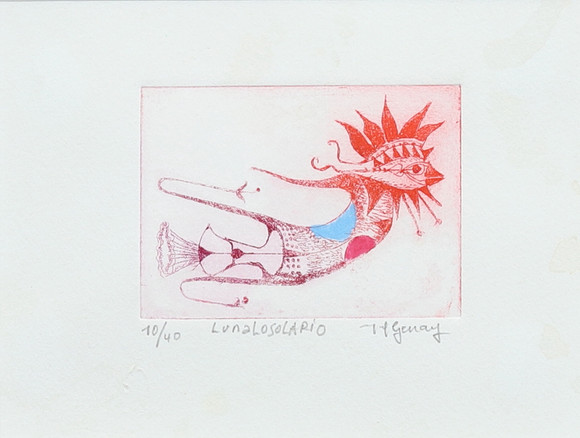 MARCEL GENAY (FÖDD 1929). Titled, color etching no. 10/40, signed. Art ...