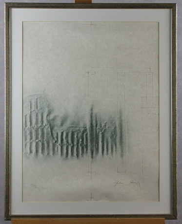 PETER PAUL (1943-2013). Lithography XXIV/XXV, architecture composition ...