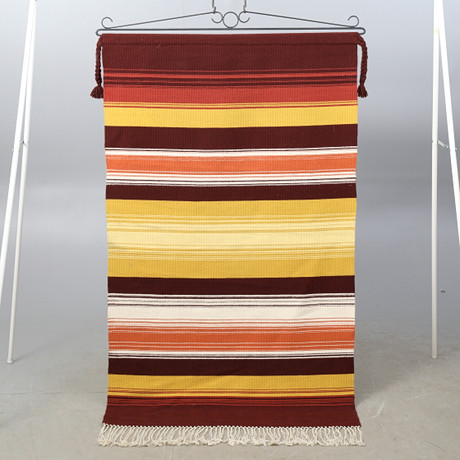 OKÄND KONSTNÄR. Bonad / rana , Ca 156 x 92 cm,ull,vävd, osignerad ...