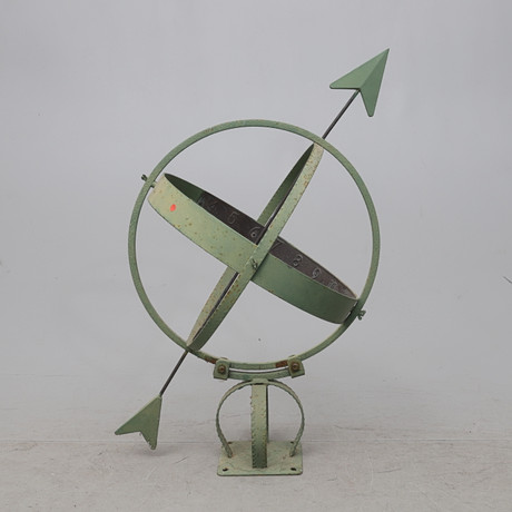 SUNCLOCK, metal, 20th century. Furniture - Garden - Auctionet
