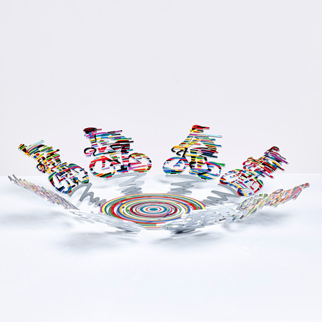 DAVID GERSTEIN. object, Bicycles, polychrome metal, marked Gerstein ...