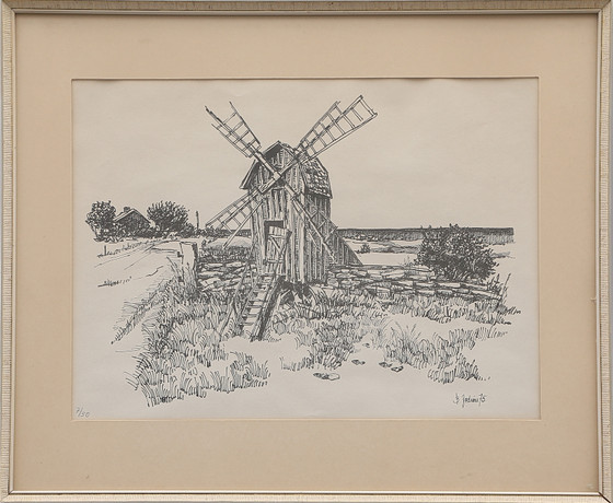 BERT ZEDRÉN. DRAWING, ink, signed, 1975. Art - Drawings - Auctionet