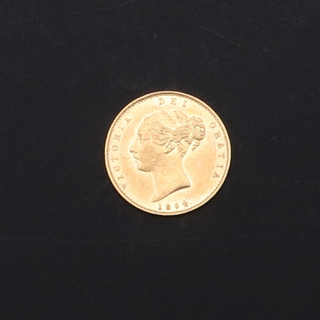 A QUEEN VICTORIA HALF SOVEREIGN, 1864. Coins, Medals & Stamps - Coins ...