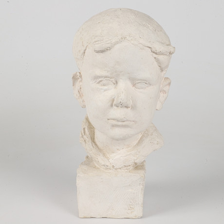 SCULPTURE, portrait, plaster. Art - Sculptures & Bronzes - Auctionet