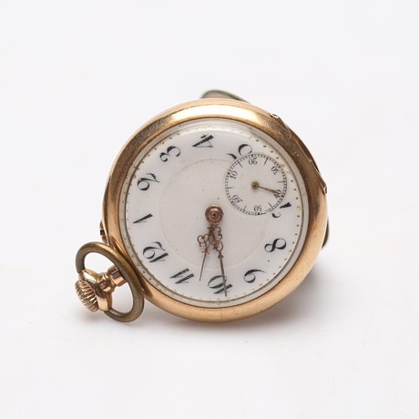 POCKET WATCH, grandmother's watch, 14k, gold, total weight approx. 23.5 ...