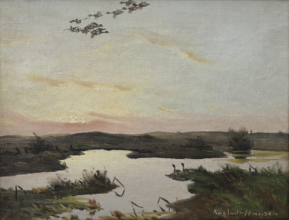 KOFOED HANSEN. Landskapsmotiv, olja på duk, signerad. Konst - Måleri ...