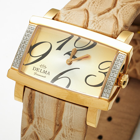DELMA, ladies, gold double, approx. 2022. Clocks & Watches ...