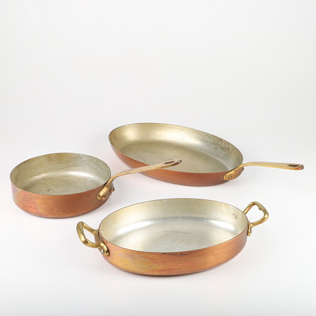 TRACTOR BOILERS, 3 pieces, copper/brass. Silver & Metals - Pewter ...