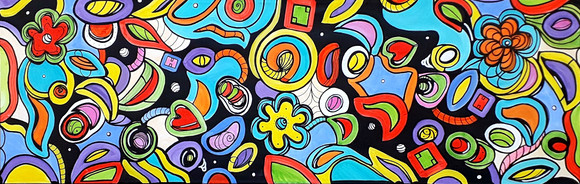 MANUELA REITZ. Studio. 'Springtime', mixed media on canvas. Art ...