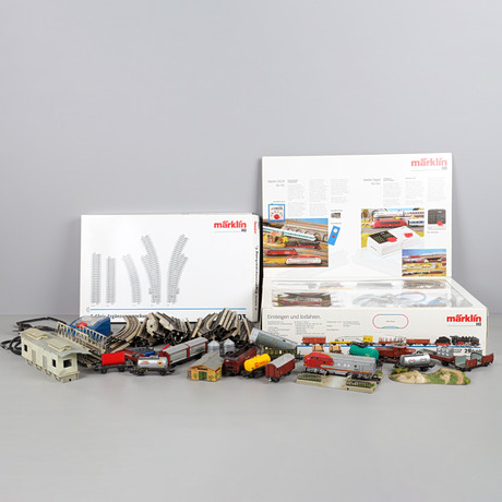 SAMLING MÄRKLIN, bl a Märklin Ho 29501 i originallåda, lok Santa Fe ...