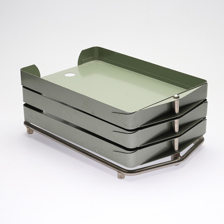 DOKUMENTSAMLARE, plåt, 1900-tal. Silver & Metall - Övriga metallföremål ...