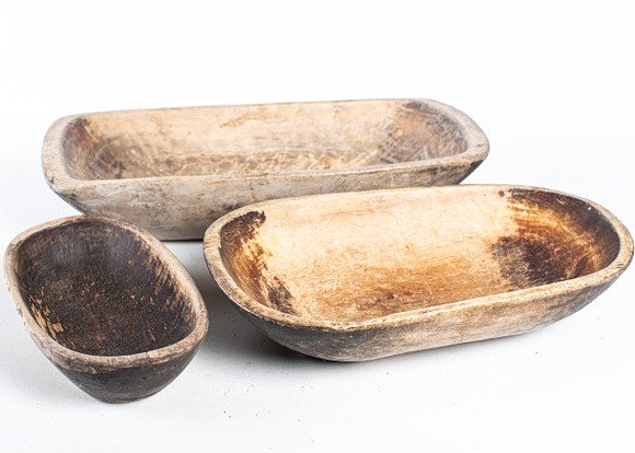 ALLMOGE, 3 parts, Trough and bowls, 19th century. Swedish Folk Art ...