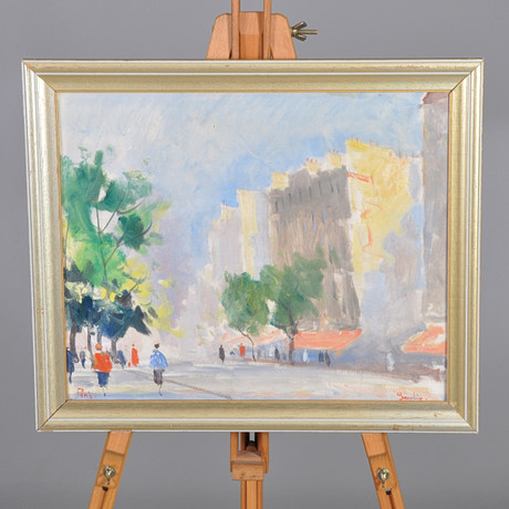 HANS BENDIX. Motif from Paris, oil on canvas, signed. Art - Paintings ...