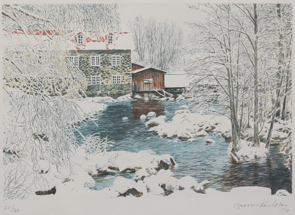 BRUNO KARLSSON. litografi, signerad och daterad -90. Konst - Grafik ...