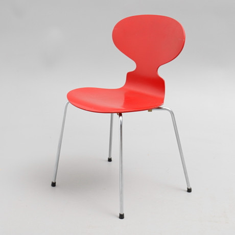 ARNE JACOBSEN. STOL, "MYRAN", FÖR FRITZ HANSEN, DANMARK 1967. Möbler ...