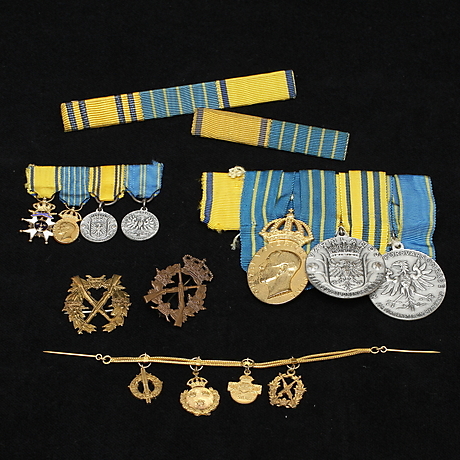 MEDALS AND BRANDS, Sweden. Coins, Medals & Stamps - Auctionet