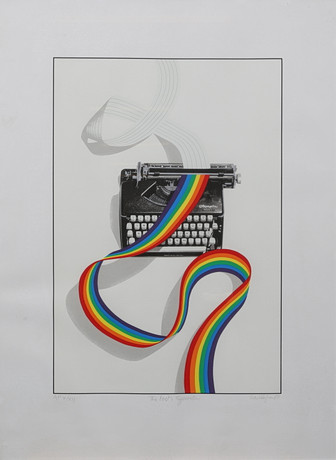 PATRICK HUGHES. screenprint, special edition from the artist's own ...