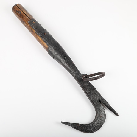BOAT HOOK, iron/wood, 18th/19th century. Swedish Folk Art - Tools ...