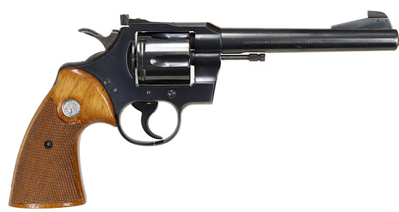 REVOLVER, Double Action, make Colt, model Officers Model Match, caliber ...