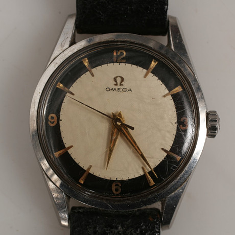 ARMBANDSUR, Omega, stål med läderband, 1950/60- tal. Klockor & Ur ...