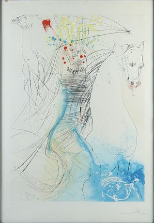 SALVADOR DALÍ. "Santa Lucia (Le Triomphe de la lumière)", drypoint ...